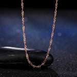 Free Gold Plated Water Wave Ripples Chain Necklace — Kirijewels.com