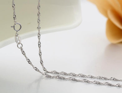Italian Spring Water Wave Chain Necklace — Kirijewels.com