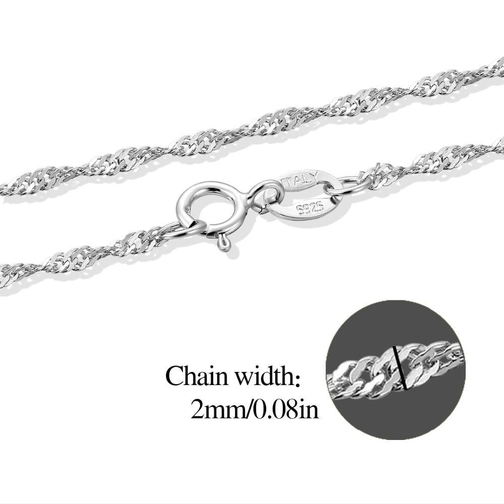 Italian Spring Water Wave Chain Necklace — Kirijewels.com